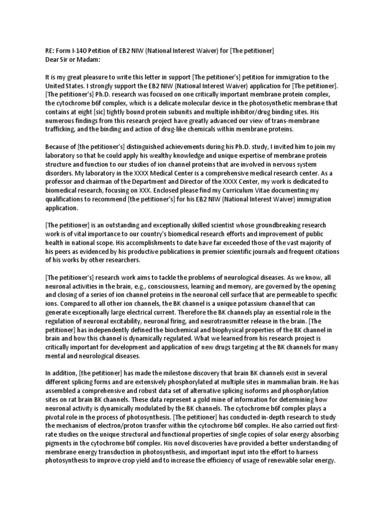 Sample Letters of Recommendation | PDF | Ion Channel | Quantitative ...