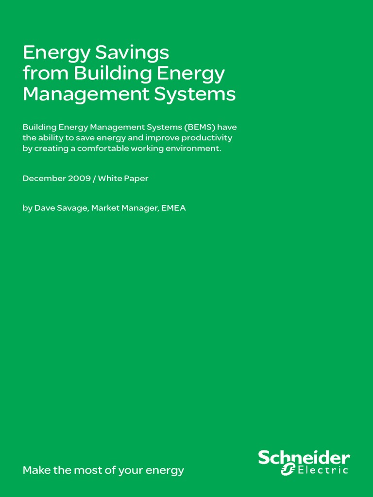 Energy Savings From Building Energy Management Systems | PDF | Hvac ...
