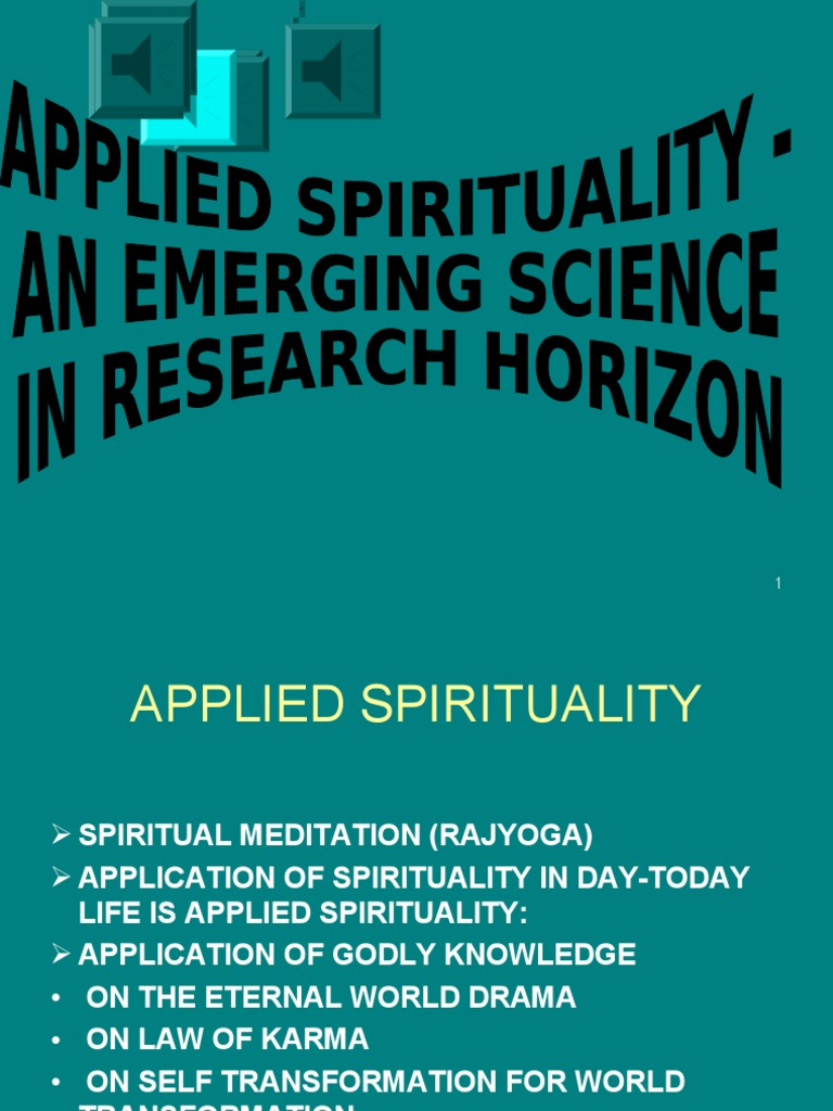 Applied Spirituality | PDF | Soul | Spirituality