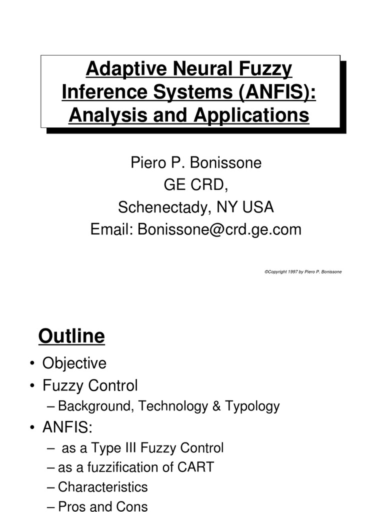 Adaptive Neural Fuzzy Inference Systems Anfis Analysis And Applications Pdf Applied