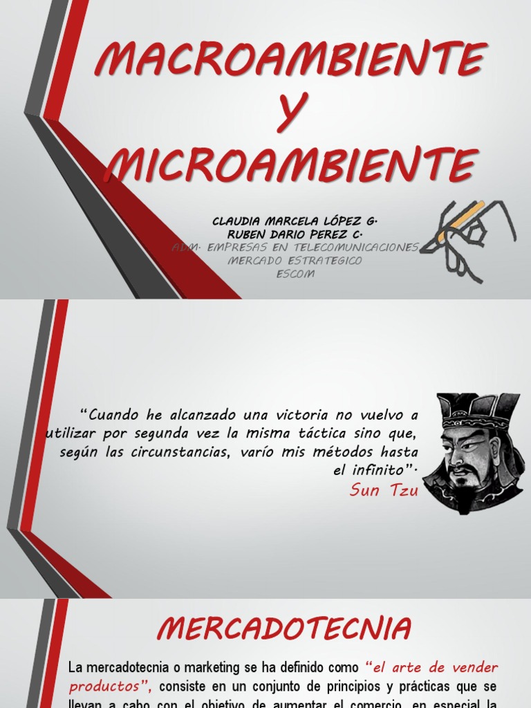 Macroambiente y Microambiente Final | PDF | Marketing | Mercado (economía)