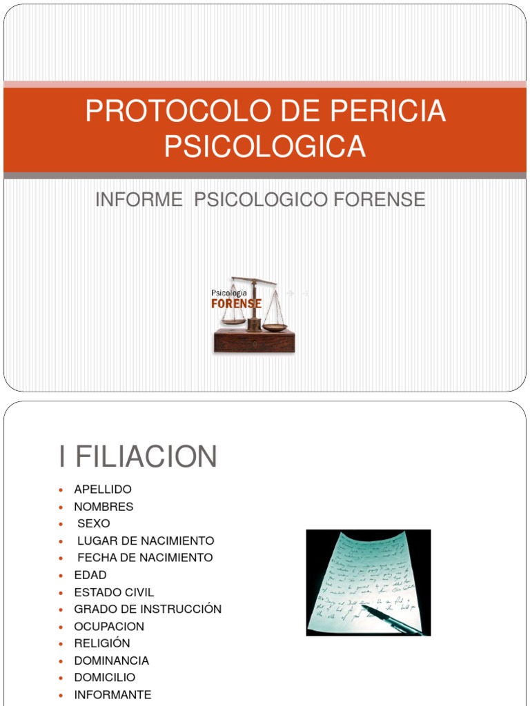 8-Protocolo de Pericia Psicologica | PDF