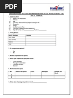 Questionnaire For Perfume | PDF | Perfume | Odor