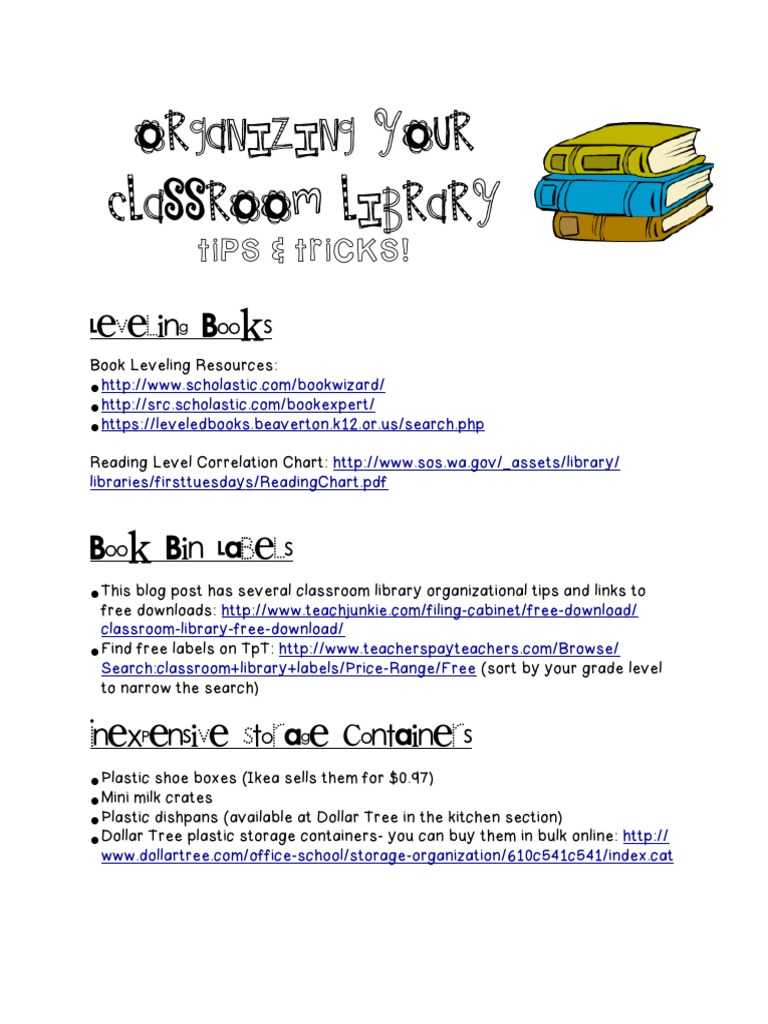 Organizing Your Classroom Library Albertsen | PDF | Career & Growth | Art