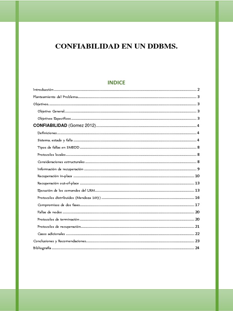 DBD confiable | PDF | Almacenador intermediario de datos | Bases de datos