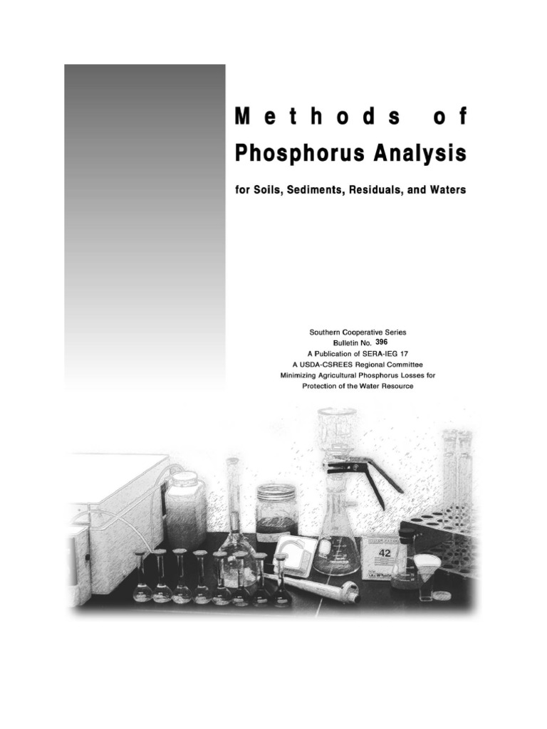 Methods of Phosphorus Analysis | PDF | Eutrophication | Phosphorus