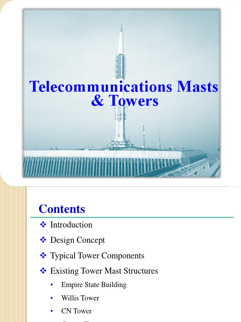 Antenna Tower Masts are structures made of Steel Hollow sections or ...