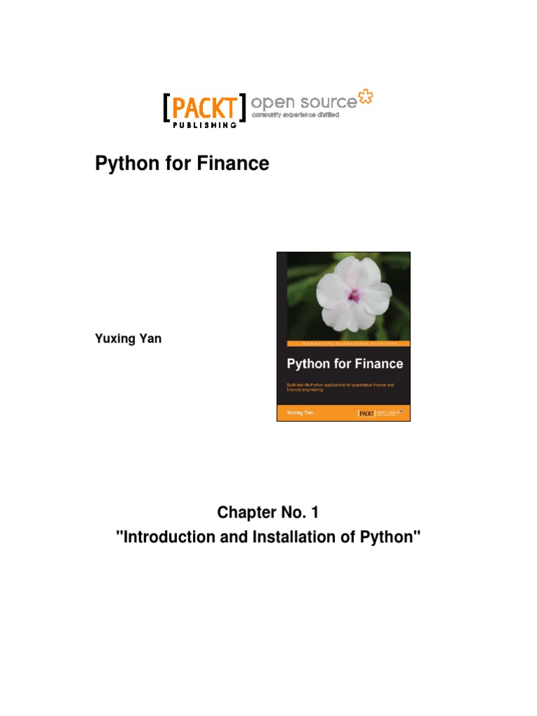 Python Finance: Intro & Install Guide | PDF | Option (Finance) | Python ...
