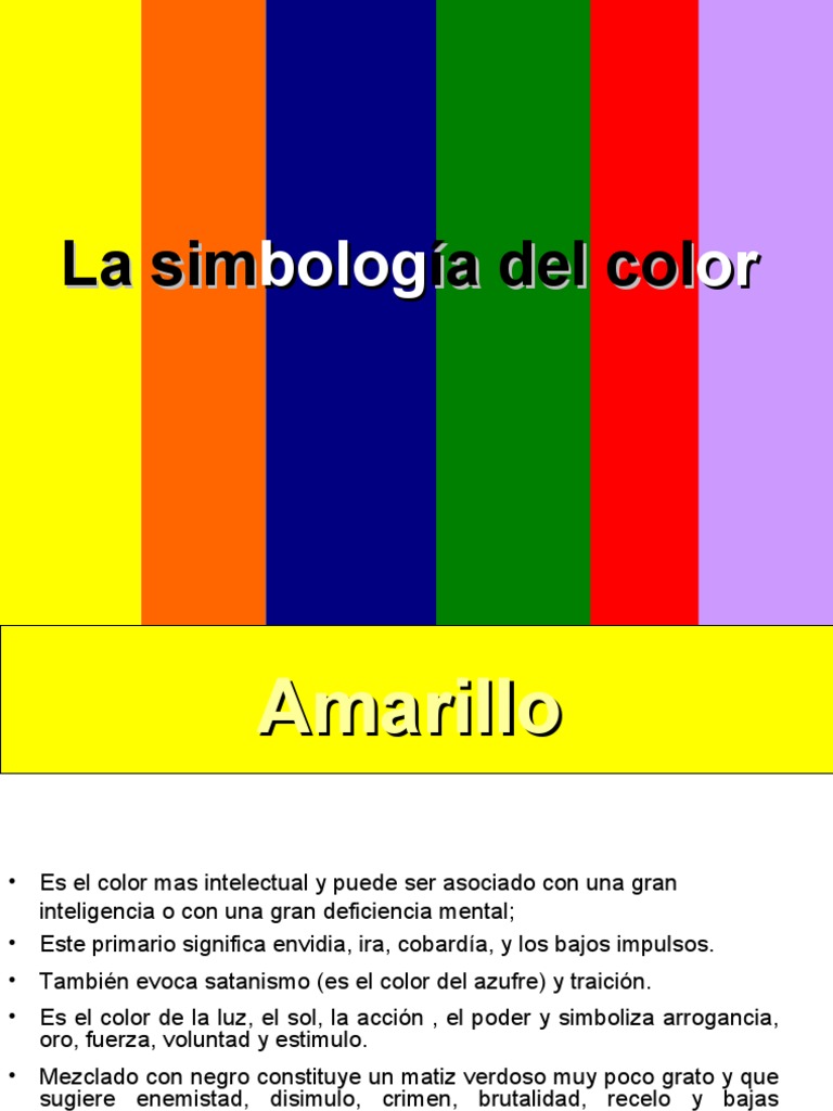 La Simbología de Los Colores | PDF | Blanco | Color