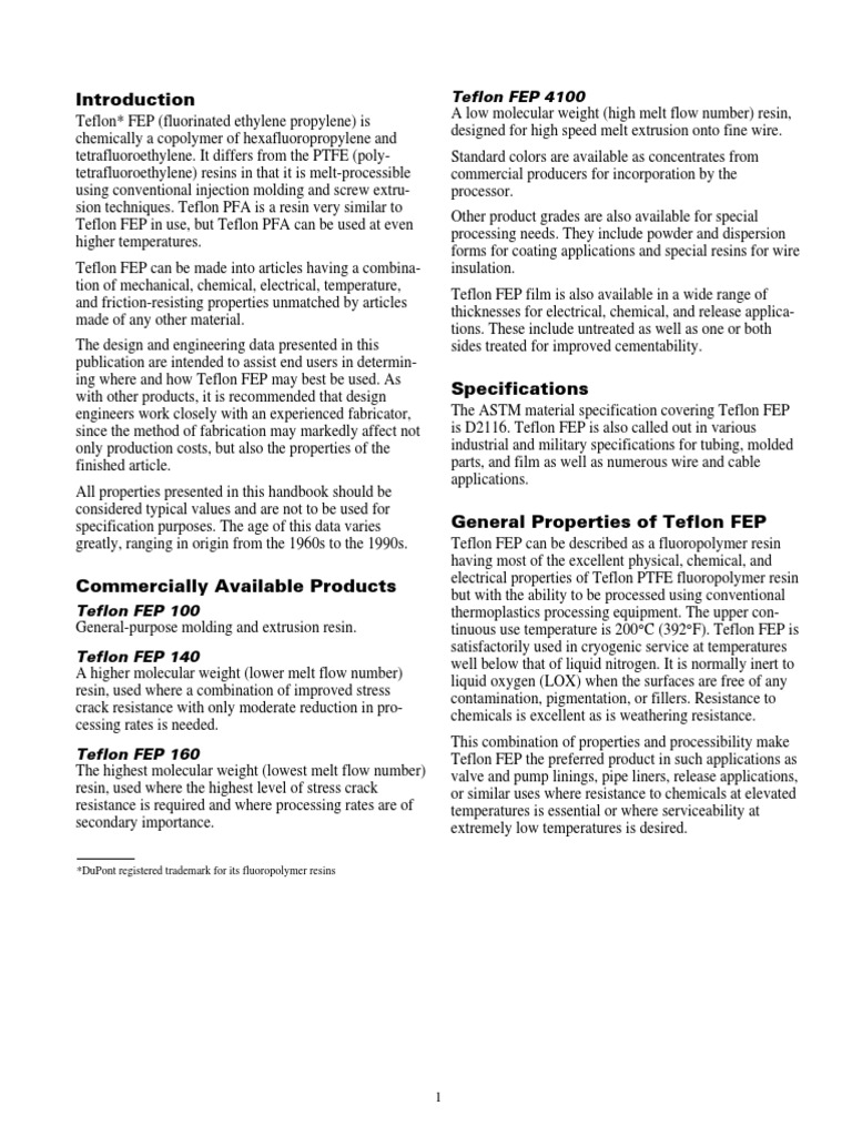 Fep Handbook | PDF | Deformation (Engineering) | Creep (Deformation)