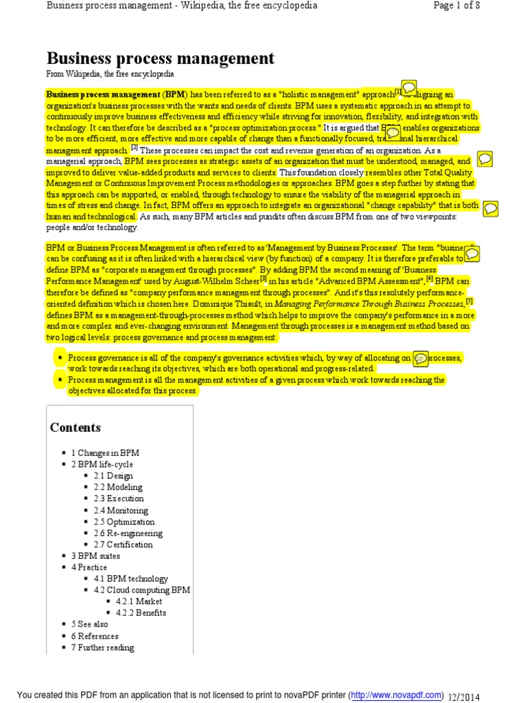 Business Process Management 1 | PDF | Business Process Management ...
