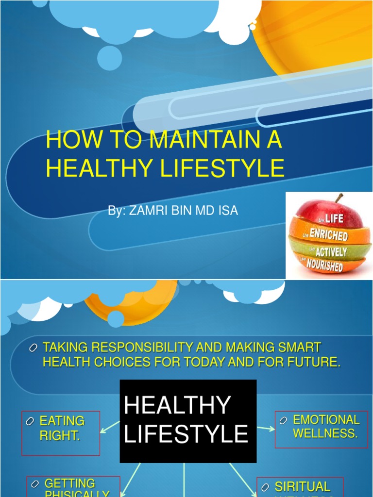 How To Maintain A Healthy Lifestyle | PDF