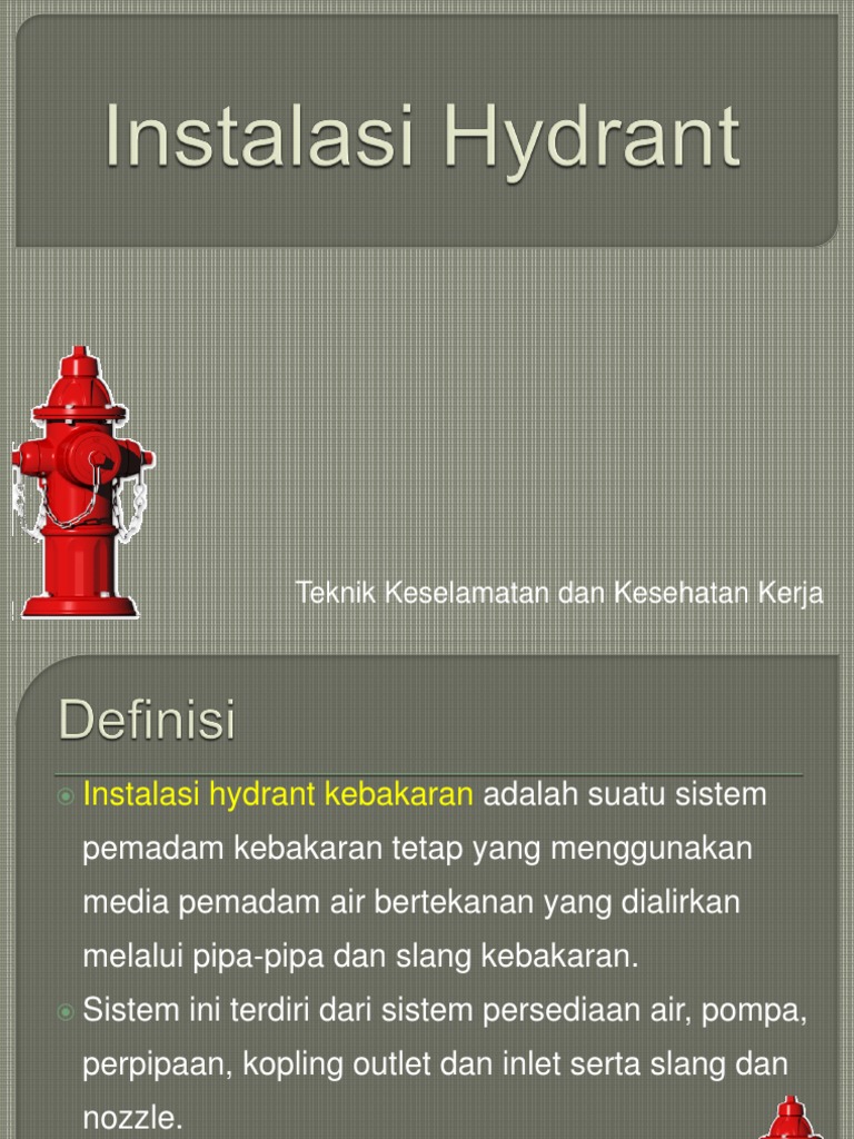 Instalasi Hydrant