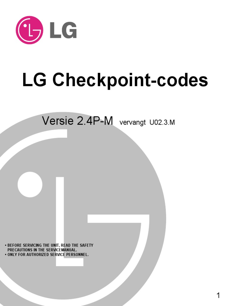 LG Checkpoint Codes | PDF
