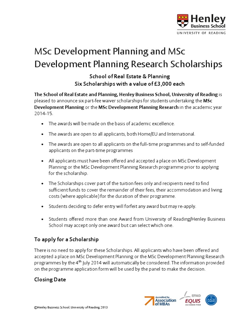 MSC Development Planning and MSC Development Planning Research ...