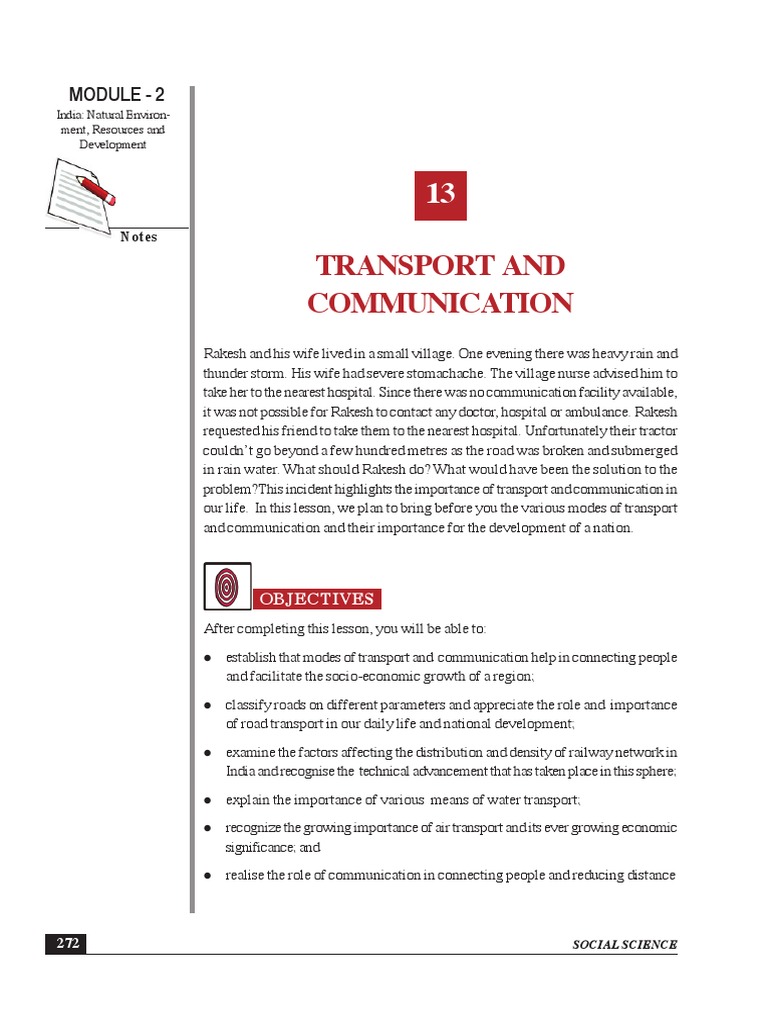 NIOS - Transport and Communication | PDF | Telecommunication | Rail ...