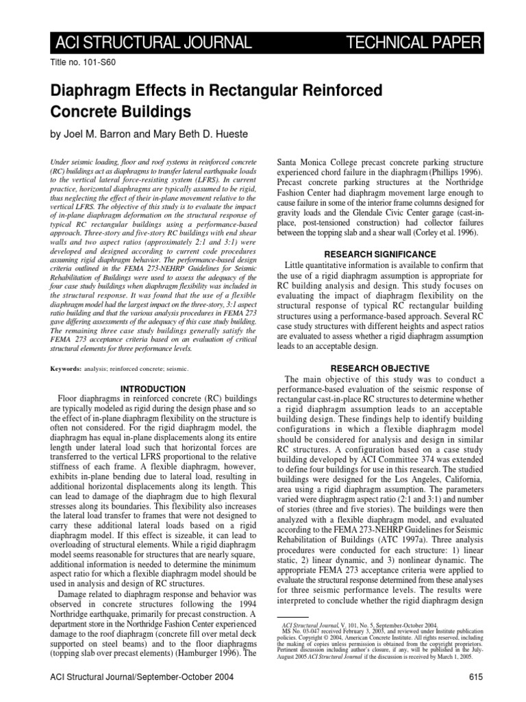Ac I Diaphragm | PDF | Strength Of Materials | Deformation (Engineering)
