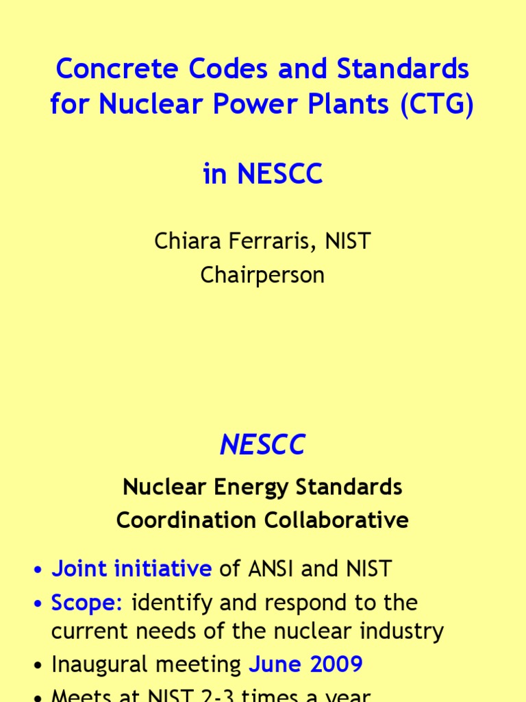 CTG Nescc Astm June11 | PDF | Nuclear Regulatory Commission | Concrete