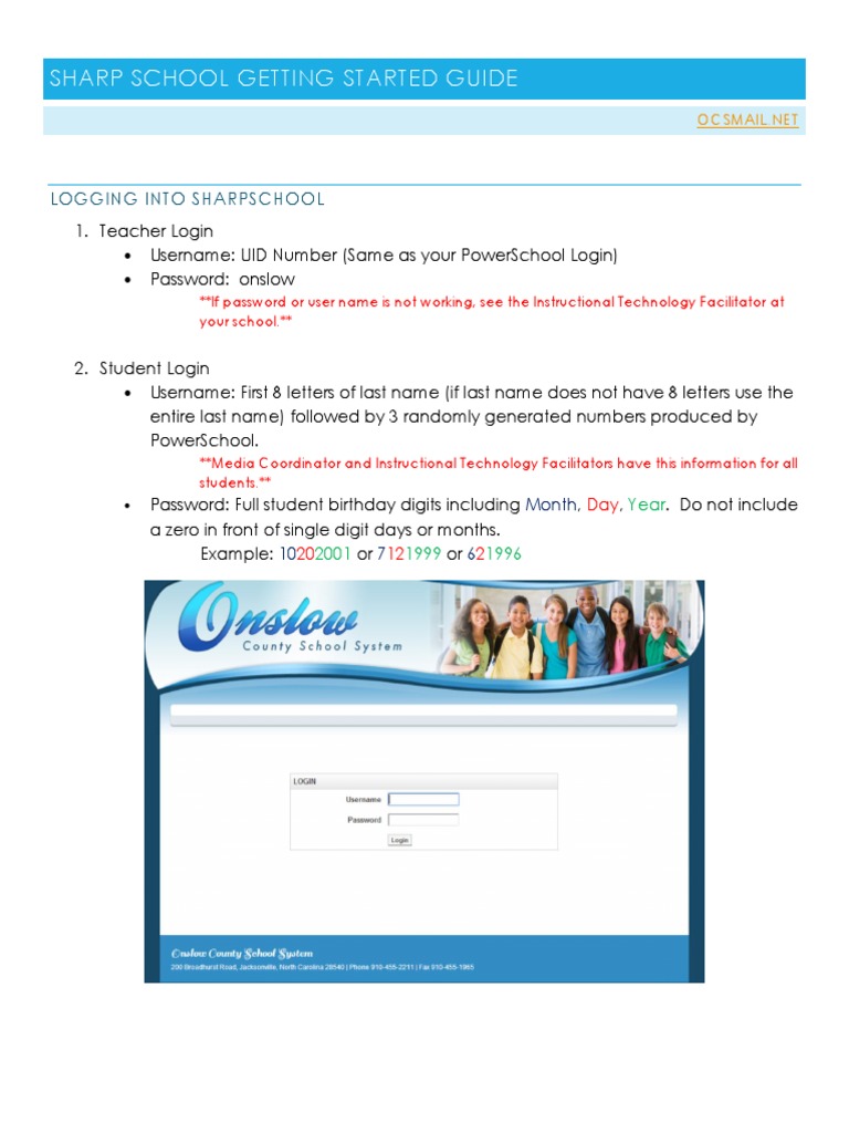 Sharp School Getting Started Guide | PDF | Career & Growth