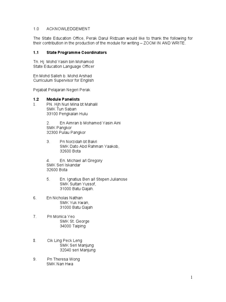Zoom in and Write | PDF | Vocabulary | Punctuation