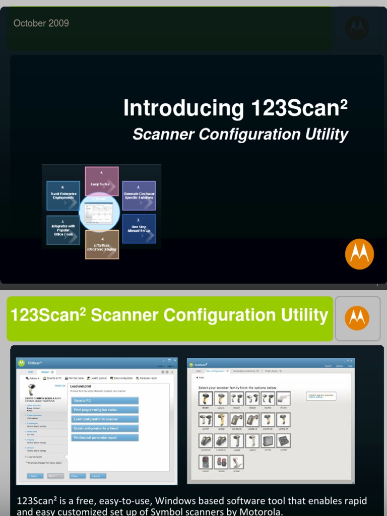 Apresentação Motorola - 123scan | PDF | Image Scanner | Barcode