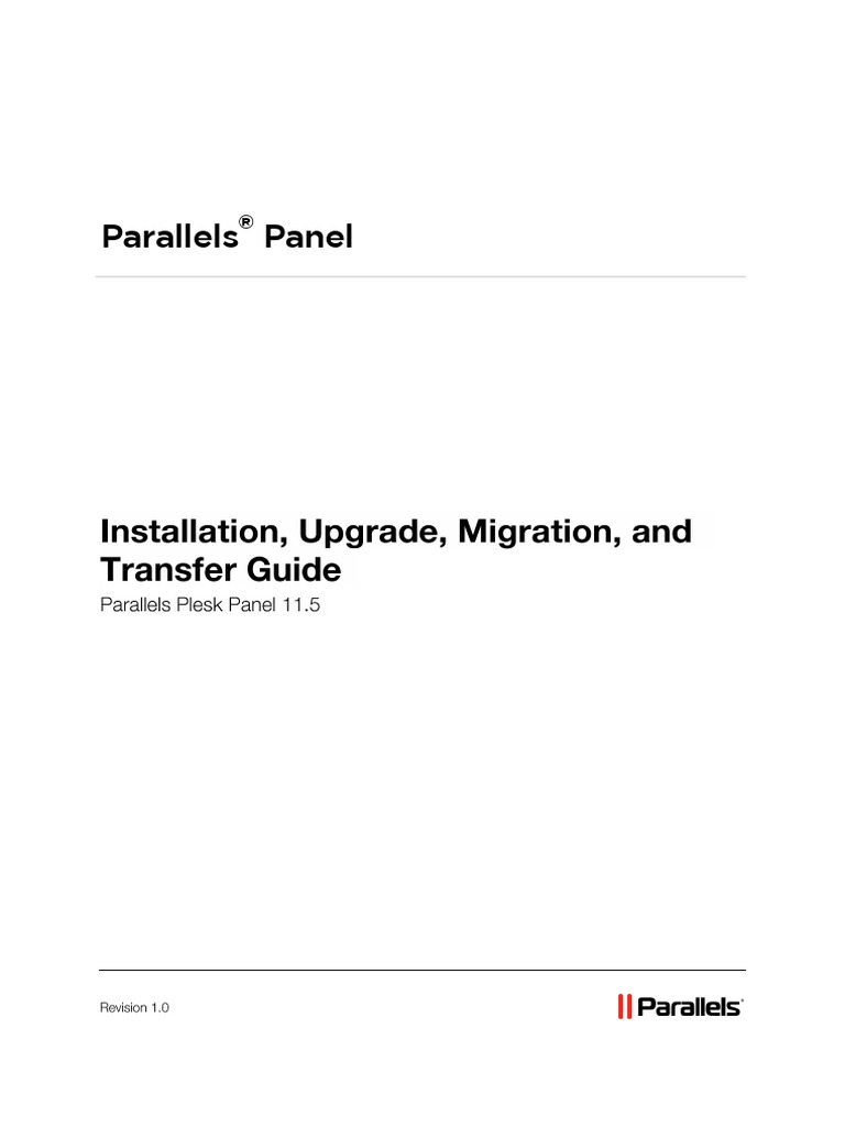 Plesk Installation Upgrade Migration Guide | PDF | Installation (Computer Programs) | Command ...