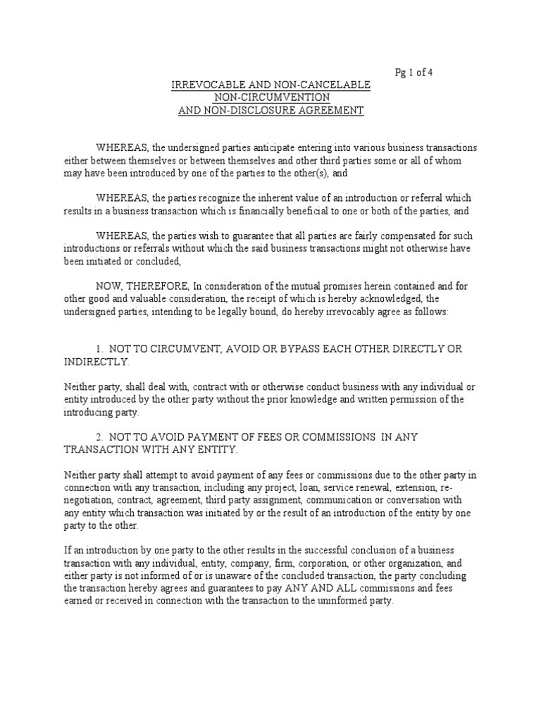 NCND Agreement | Download Free PDF | Financial Transaction | Non Disclosure Agreement