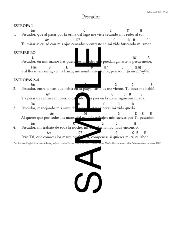 Pescador Con Acordes | PDF