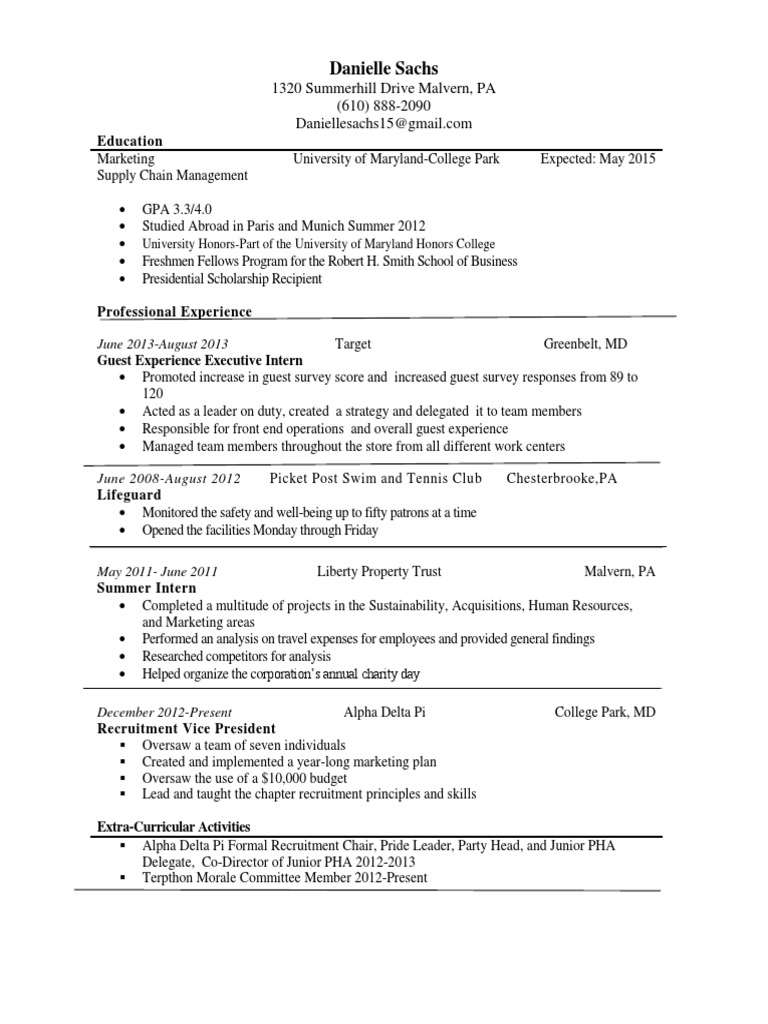 Professional Resume | PDF