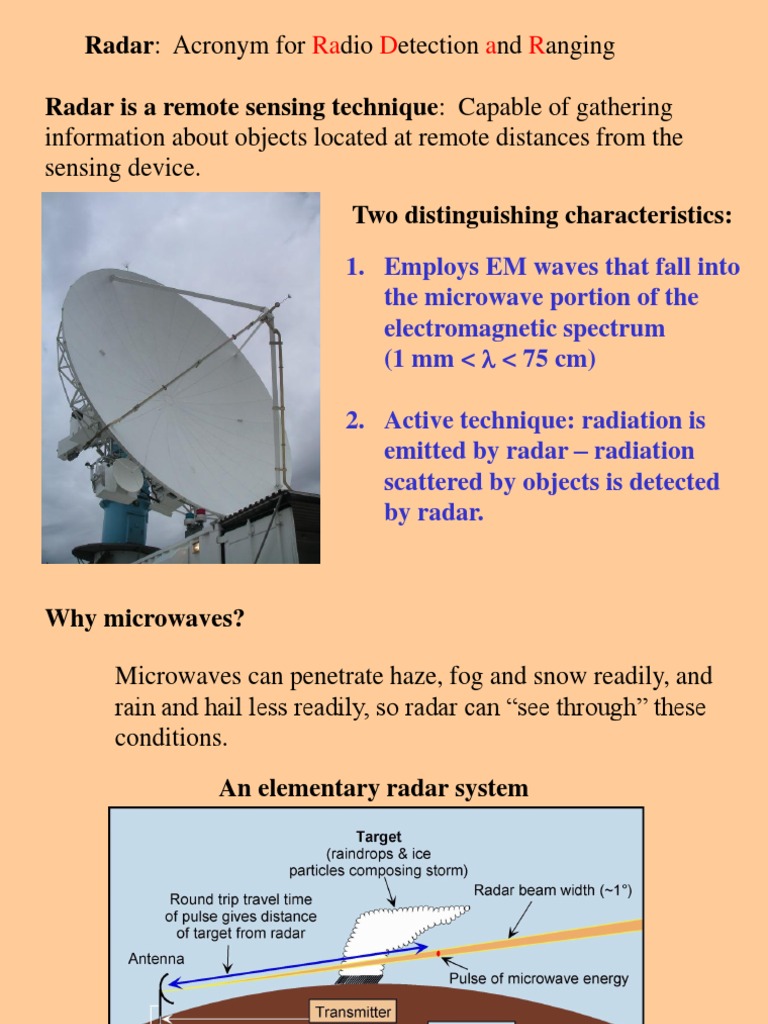 Radar Characteristics | PDF