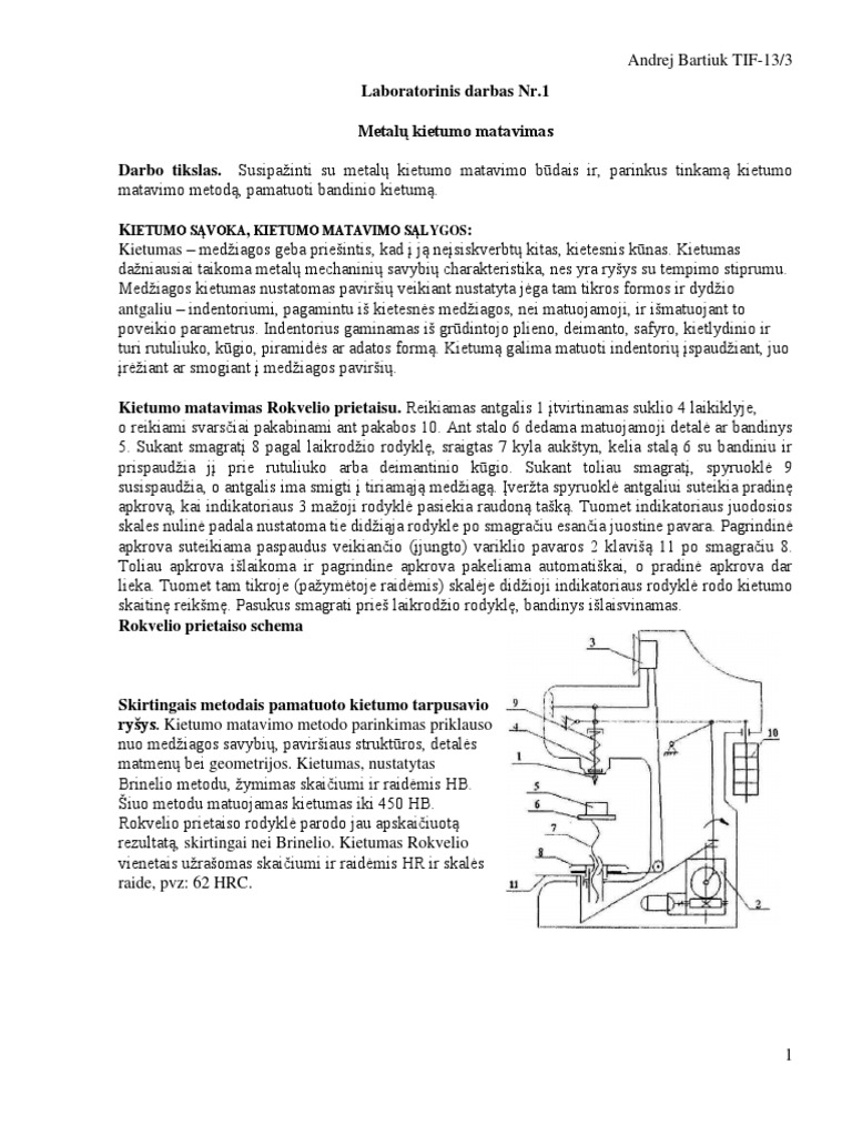 Laboratorinis Darbas NR 1 | PDF