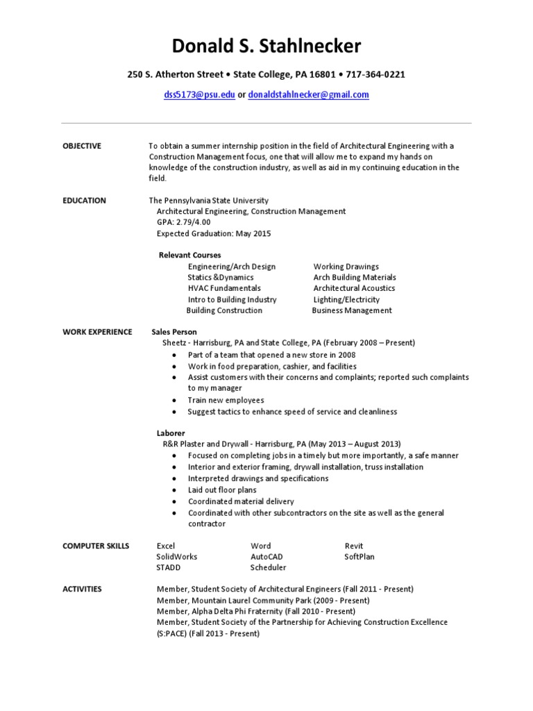 Donald Resume | PDF