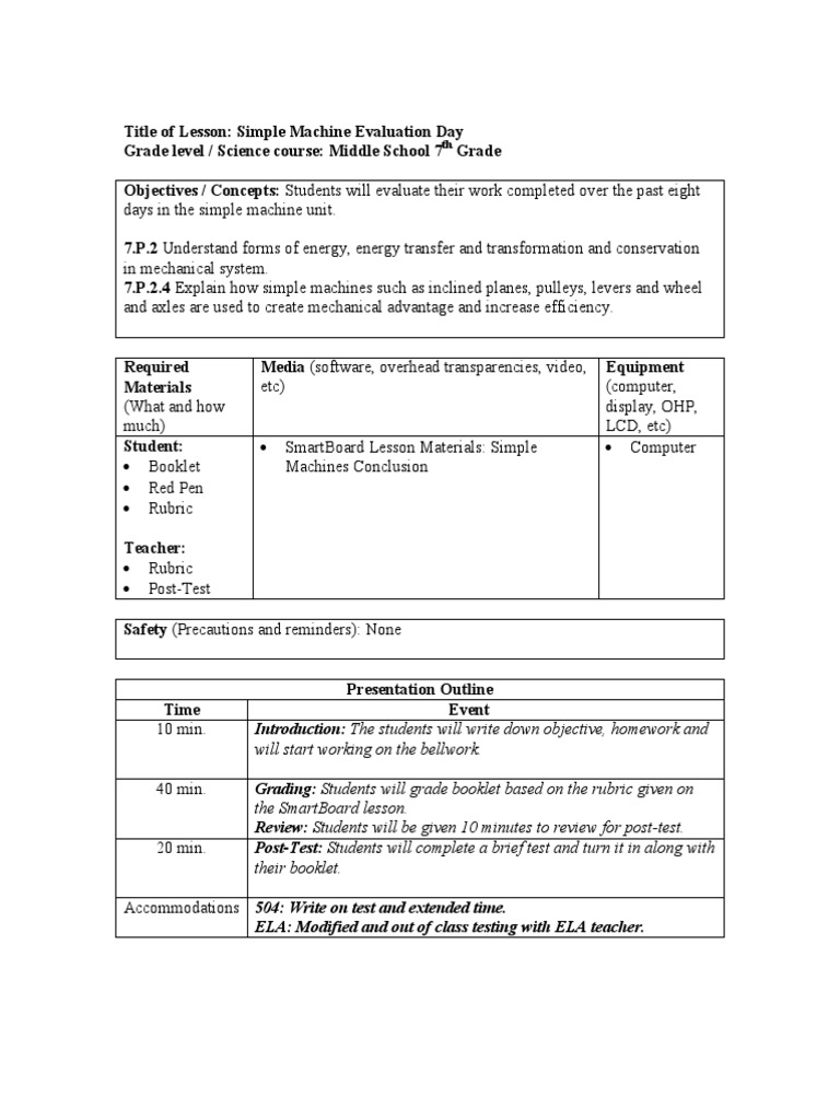 Edtpa Lesson 3 | PDF