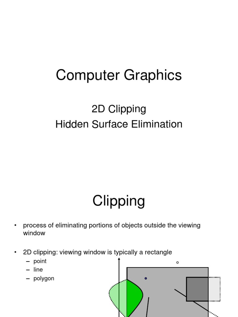 08 Clipping Htteidden Surface 1 | PDF | Vertex (Geometry) | Discrete ...