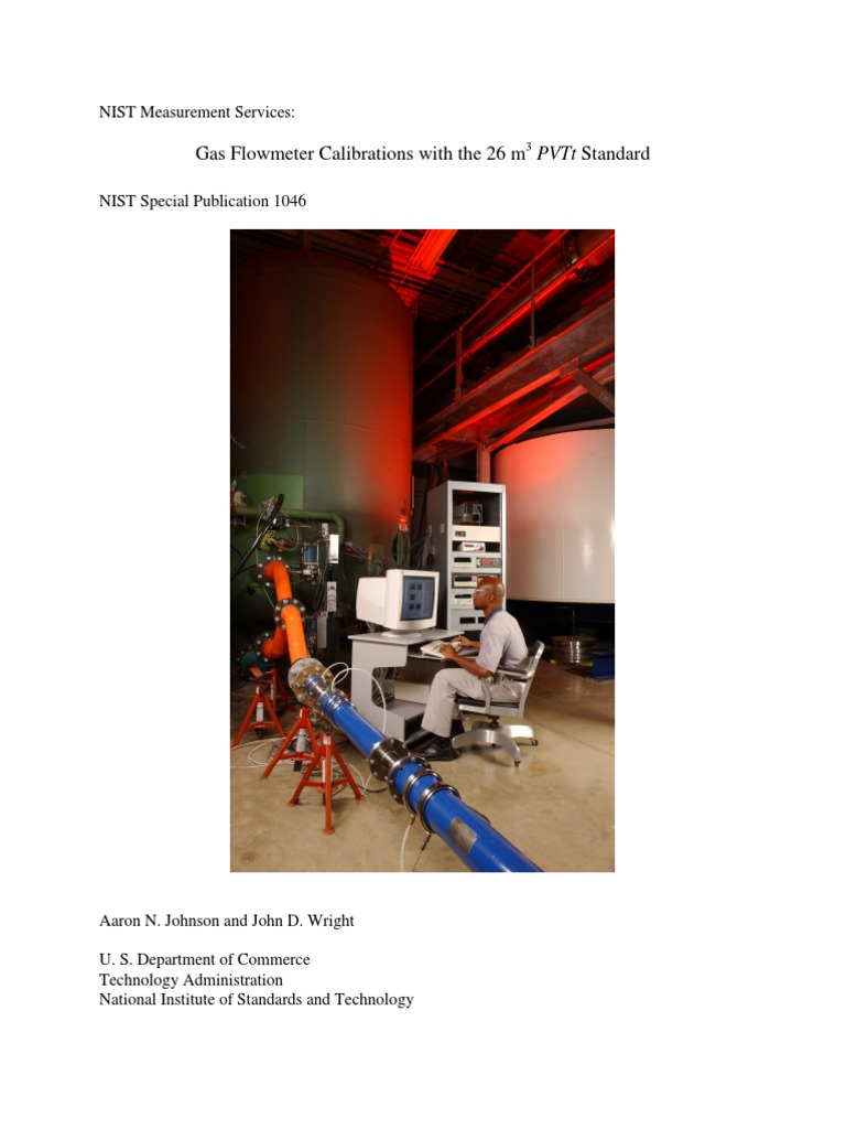 NIST Gas Flowmeter Calibration Guide | PDF | Calibration | Flow Measurement