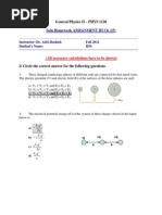 Potential Difference Problems | PDF | Voltage | Electric Field