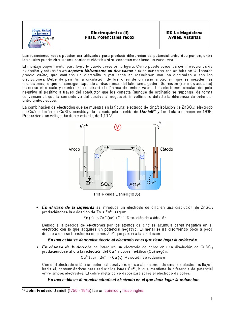 Electro Qui Mica 2 | PDF | Redox | Electrodo
