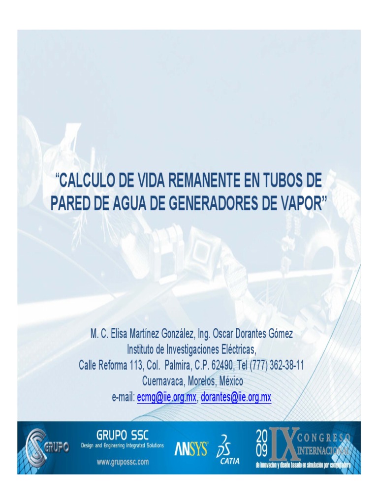 Cálculo de Vida Remanente en Tubos de Vapor | PDF | Tubo vacío | Robot