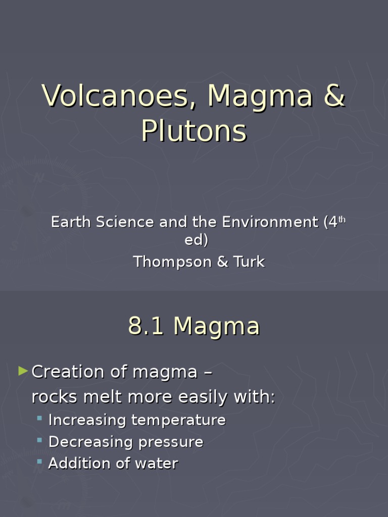Volcanoes, Magma & Plutons | PDF | Lava | Volcano
