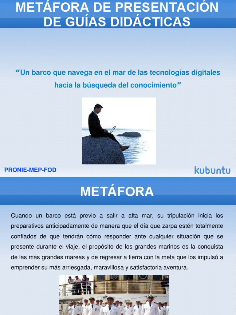 Metáfora | Barcos | Aprendizaje