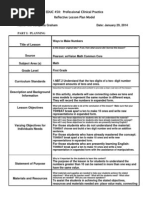 1st Reflective | PDF | Lesson Plan | Education Theory