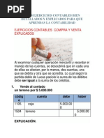 20 Ejercicios Resueltos de Asientos Contables | PDF | Cheque | Bancos