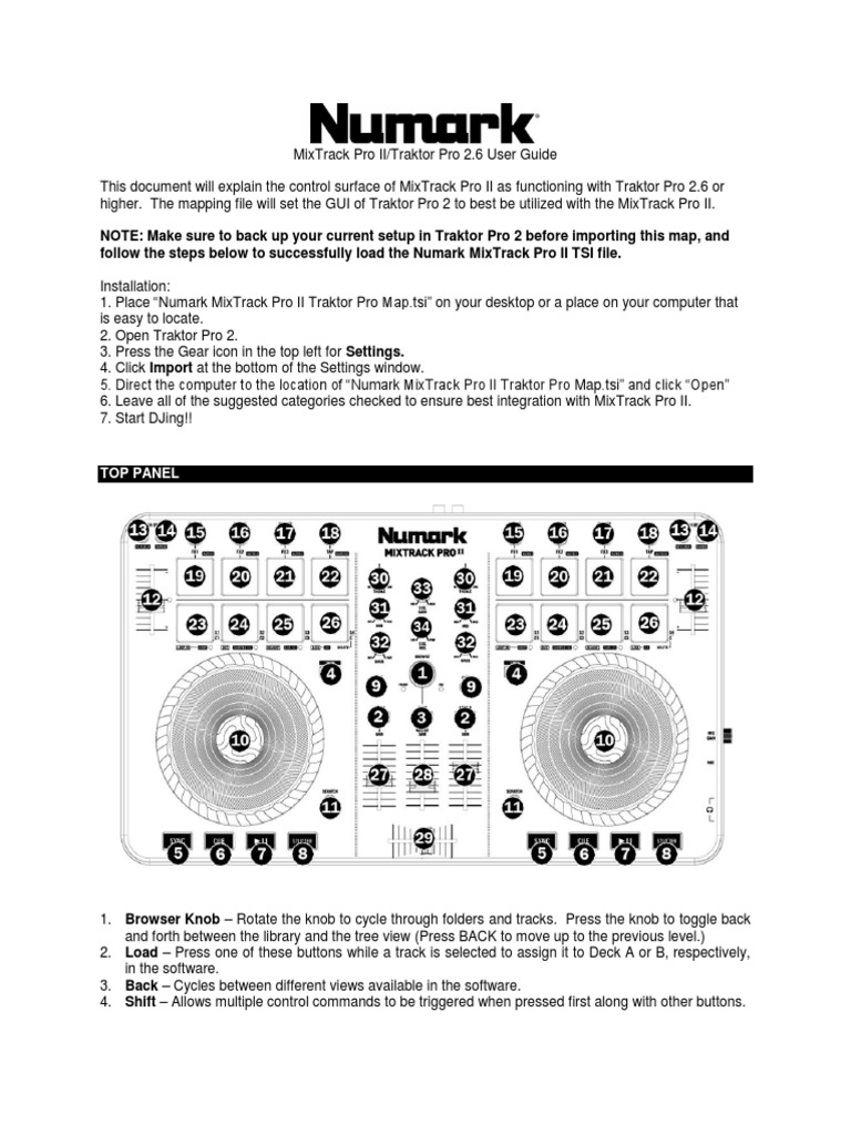 Numark MixTrack Pro II Traktor Pro | PDF | Equalization (Audio) | Sound ...
