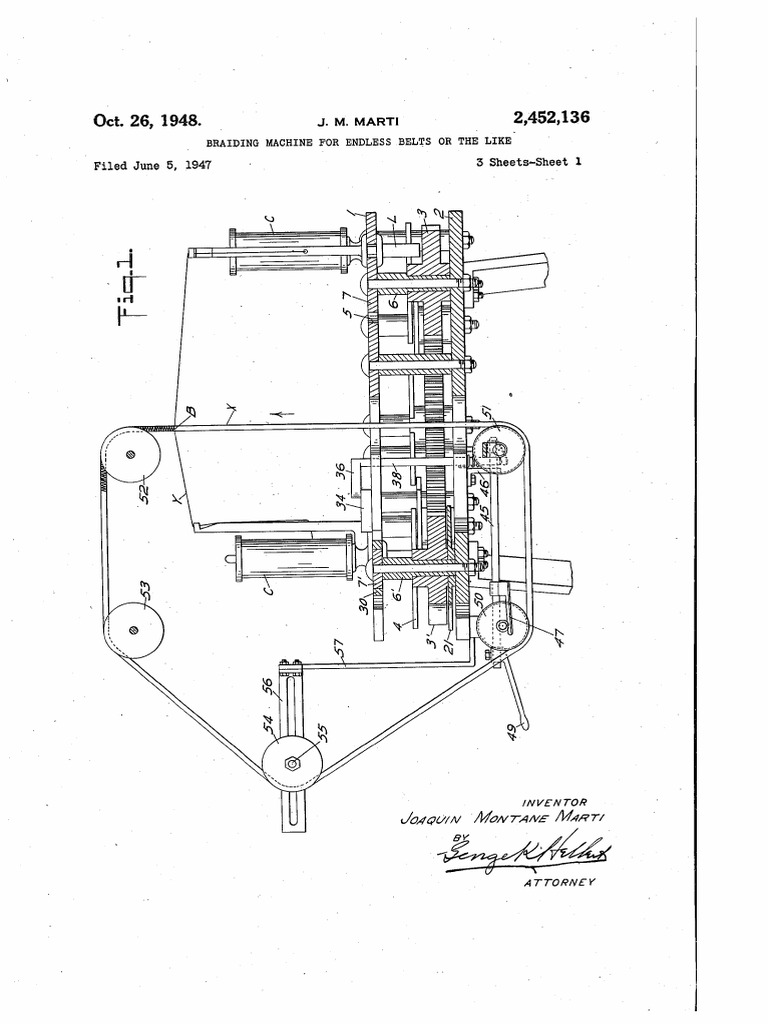 Braiding Machine | PDF | Gear | Belt (Mechanical)