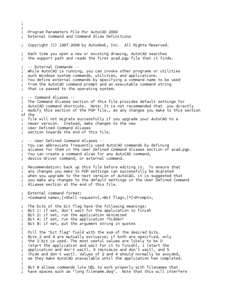 AutoCAD Command Shortcuts | PDF | Auto Cad | Filename