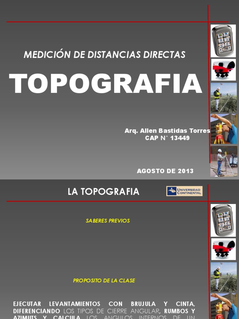 Levantamiento Topográfico con Brújula | PDF | Azimut | Brújula