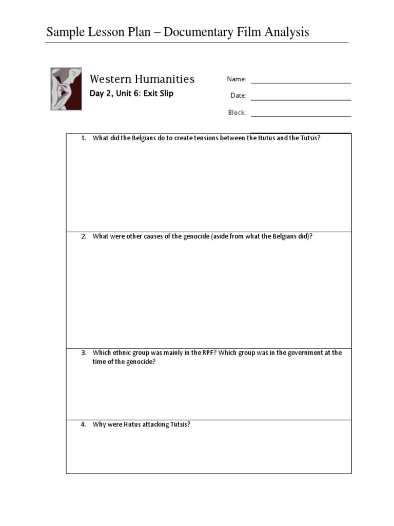 Rwandan Genocide: Documentary Analysis | PDF