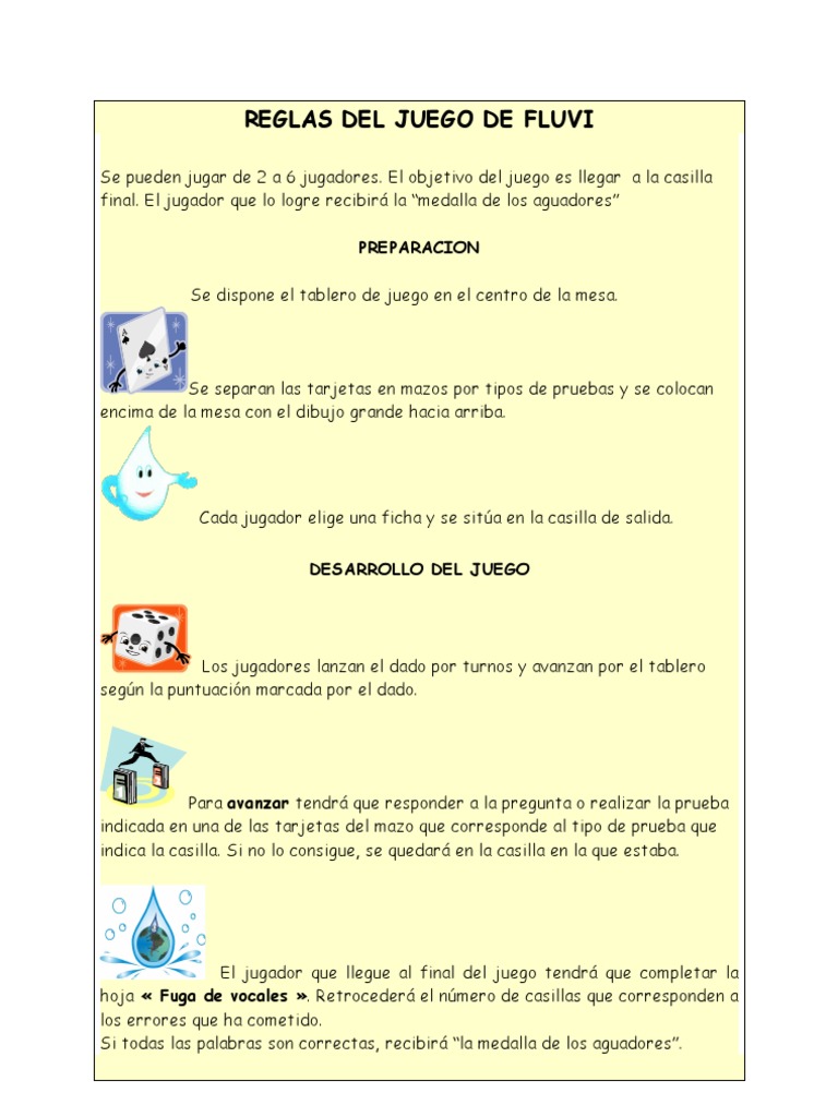 El Juego Del Agua Con Fluvi | PDF | Río | Agua dulce