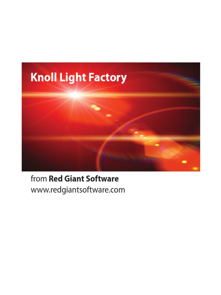 Knoll Light Factory Manual | PDF | Camera Lens | Lens (Optics)