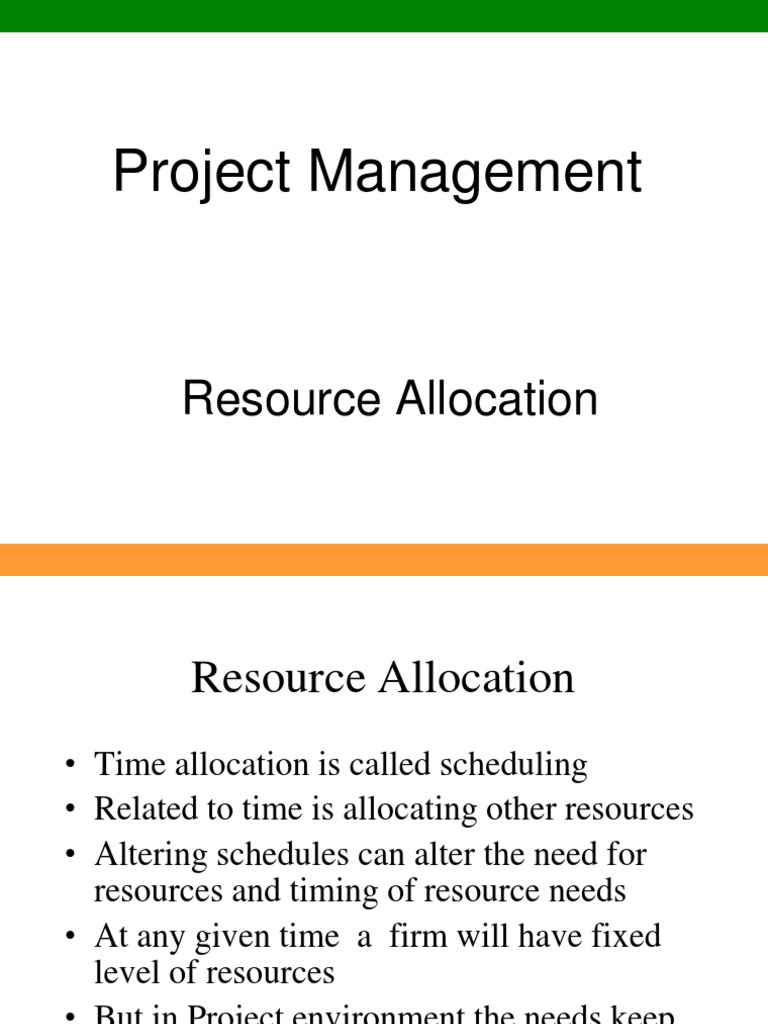 13 Resource Allocation and Project Crashing | PDF | Scheduling (Production Processes ...